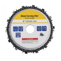 Disc Flex pentru Lemn 125 × 22 mm cu Lanț